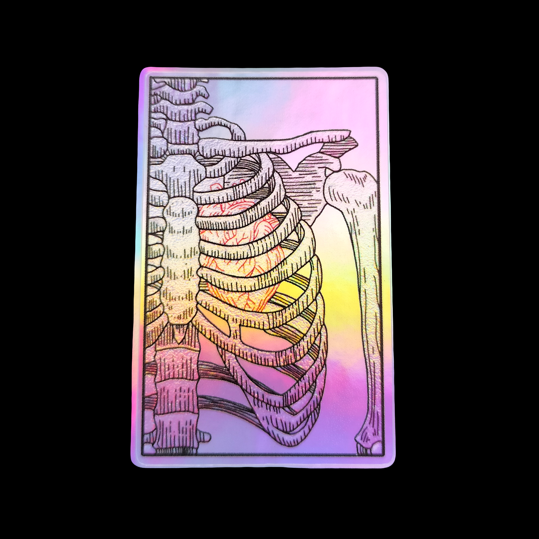Punk Ribs Holographic 3D – Aleena Gallery